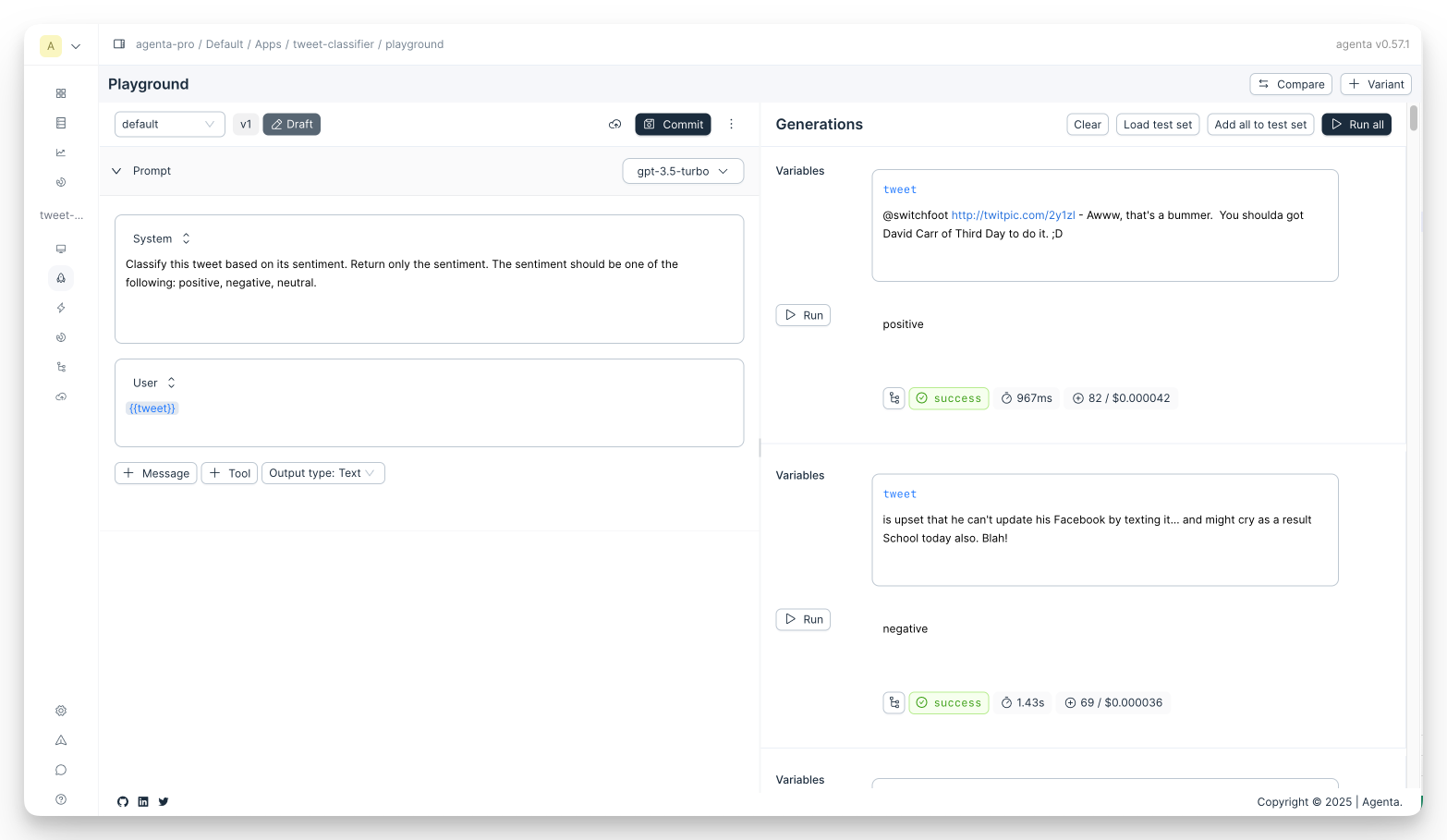 Quick Start: Evaluation from UI - Docs - Agenta