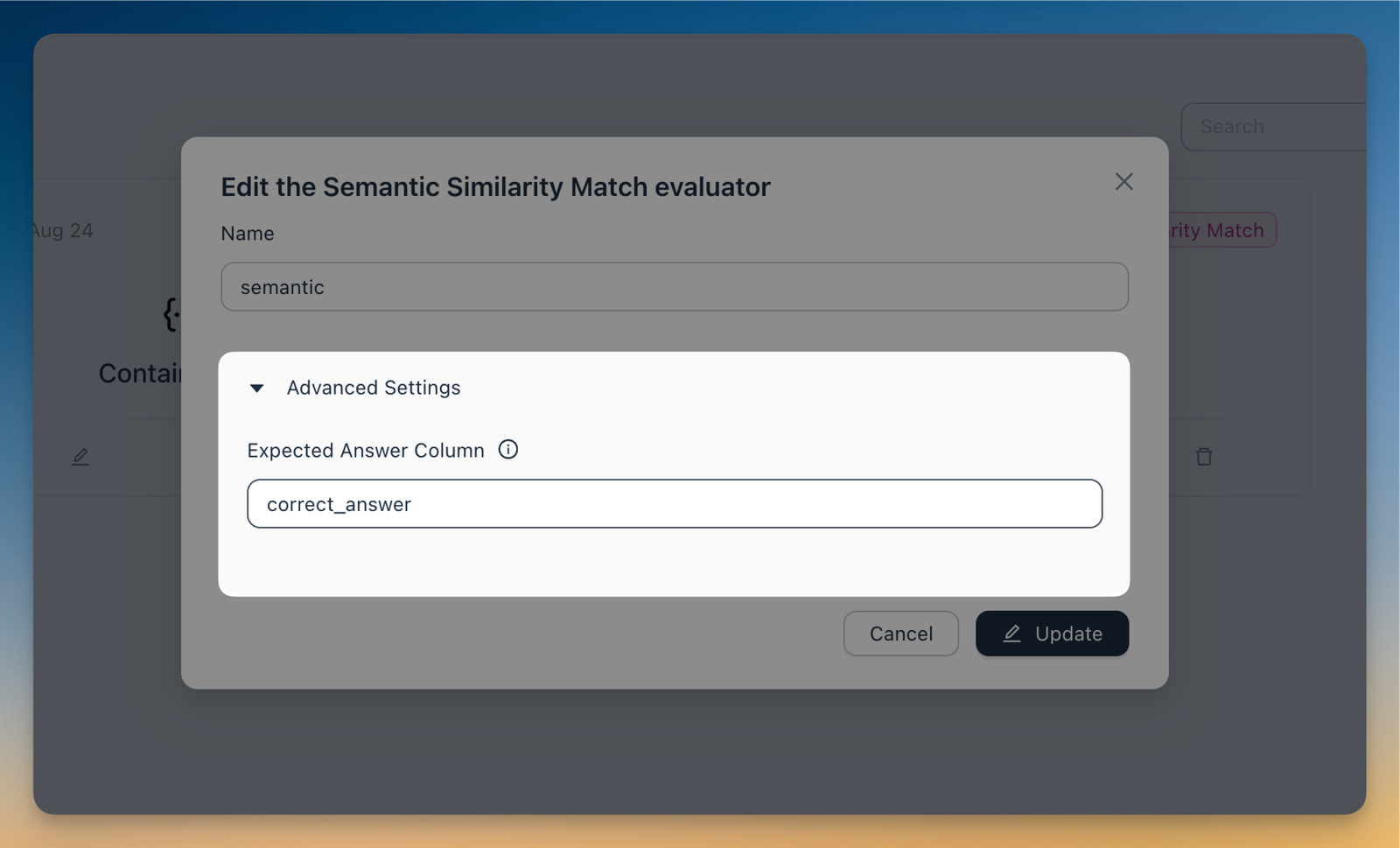 Evaluators can access all columns - Docs - Agenta
